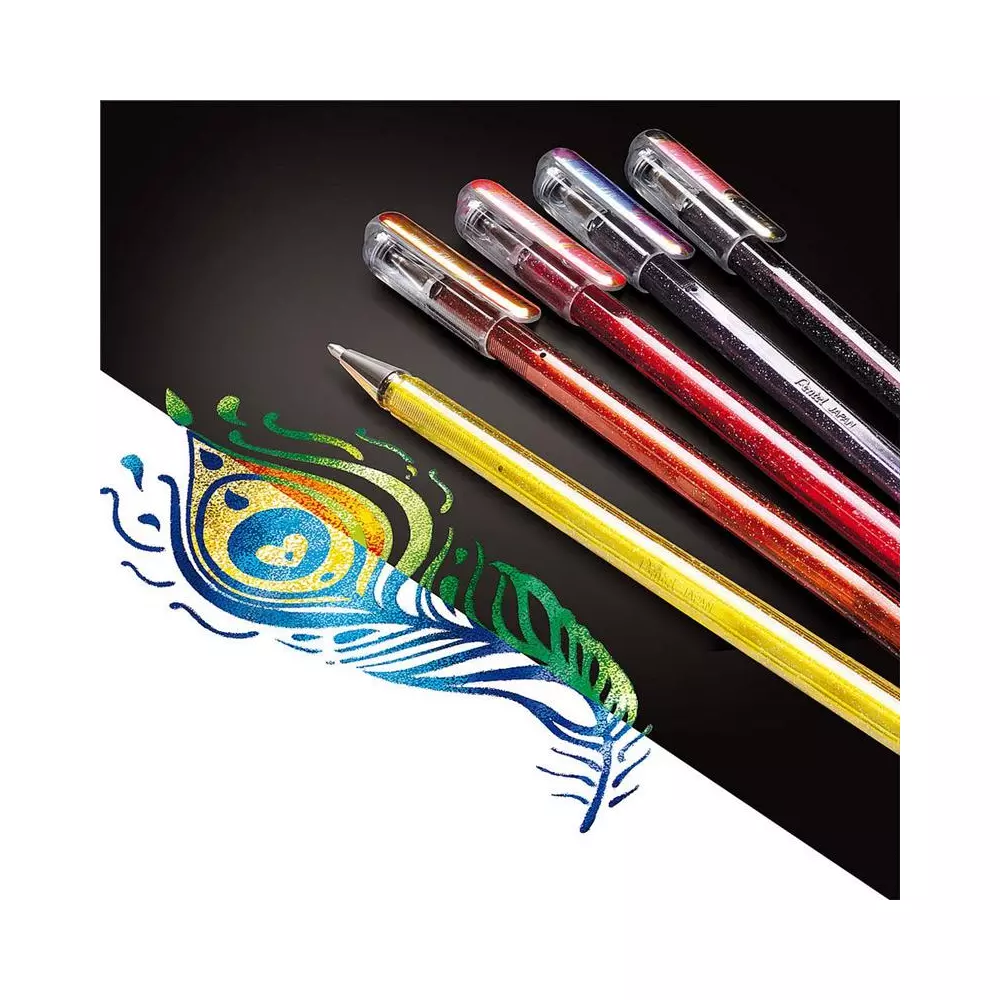 PENTEL Gel olovka Dual Metalic set 4/1
