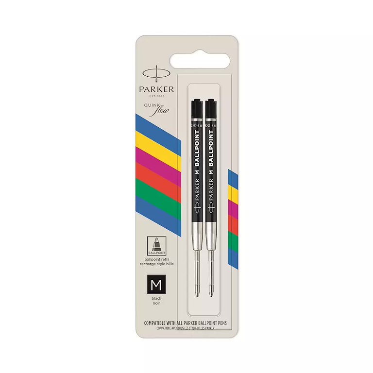PARKER refil PVC HO QUINK black M 2/1 bl