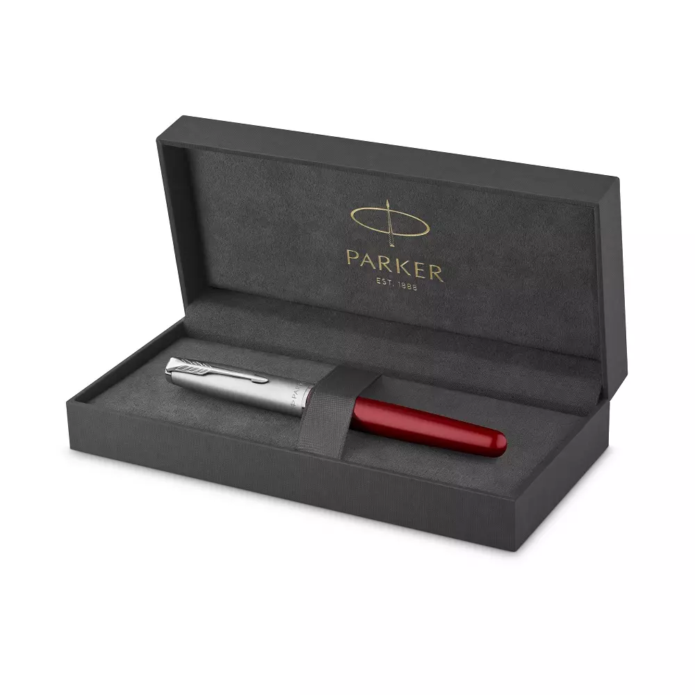 PARKER Royal NP Sonet Silver Red CT F