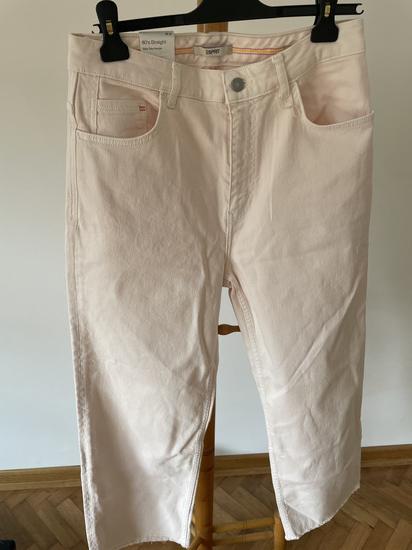 Espirit dzins pantalone zvoncare svetlo roza