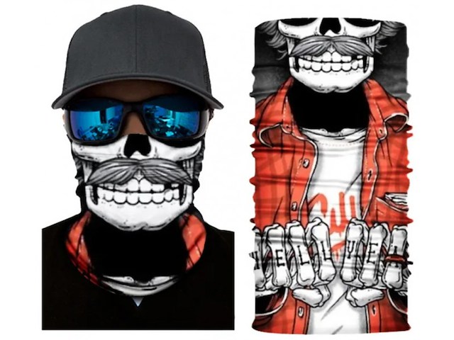 Skull Kostur Bandana Marama Sal Potkapa Maska Model 27