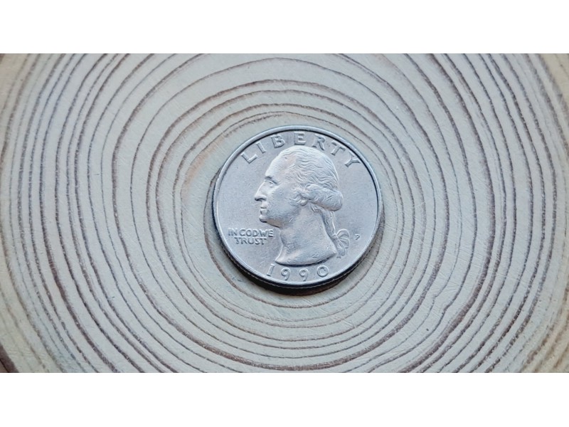 USA QUARTER DOLLAR 1990 GODINA