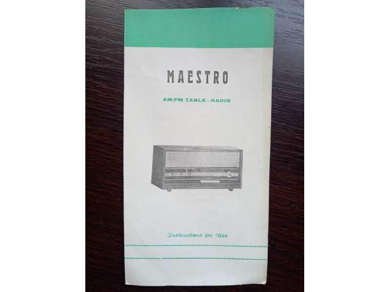 MAESTRO AM/FM TABLE - RADIO ( Uputstvo za rukovanje )