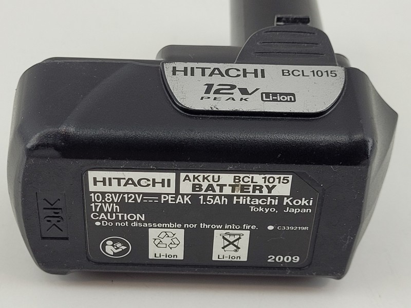 HITACHI BCL1015 Li-ion 12V Accu Baterija 1.5Ah (17Wh)