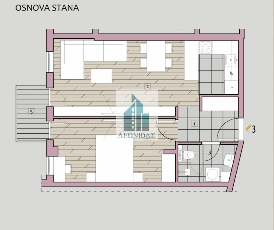 1.5 stan u novogradnji, na odličnoj lokaciji u užem centru grada