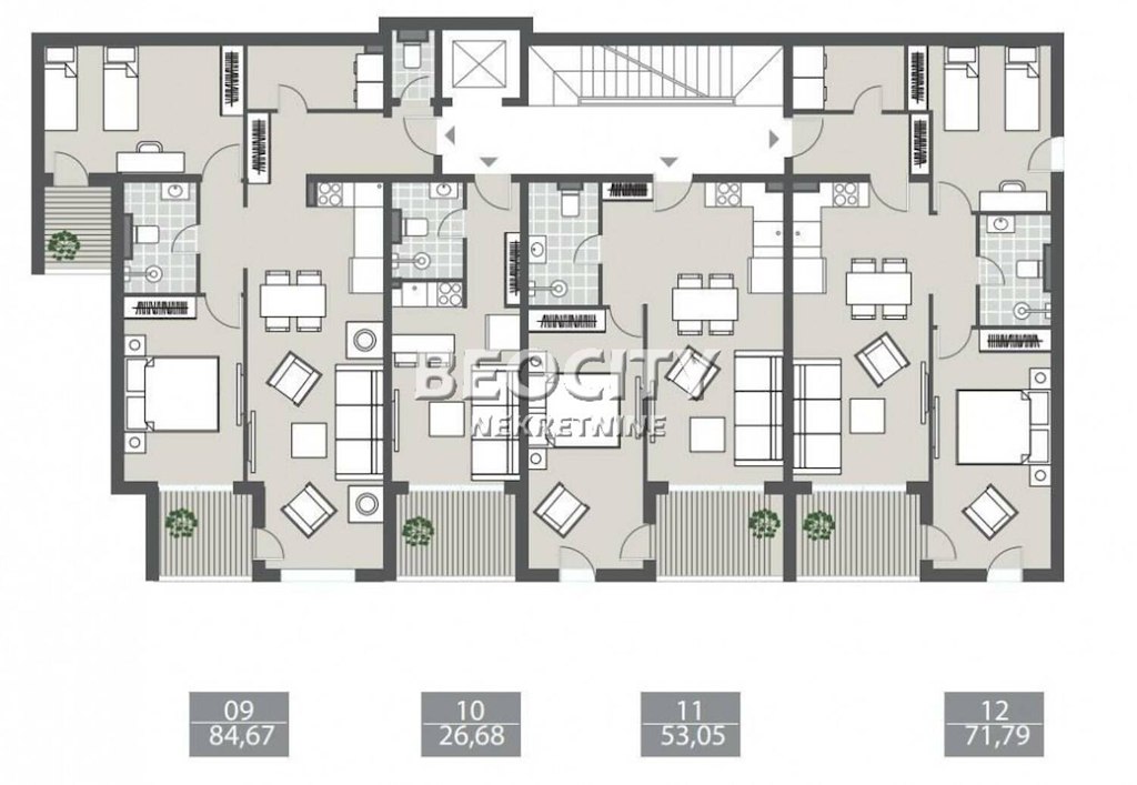 Tivat, Centar, Markuševina , 1.0, 27m2, 119700EUR