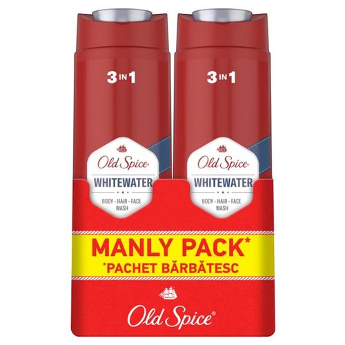 Old Spice Whitewater gel za tuširanje i šampon 2x400ml