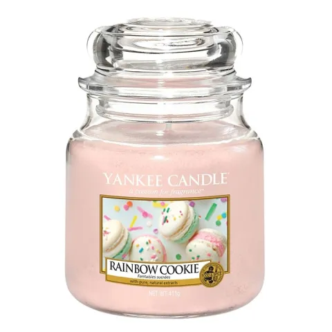 Rainbow Cookie - Yankee Candle mirisna sveća M (citrus, vanila, kokos, marakuja i breskva)