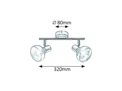 HOLLY SPOT 2X40W BEZ SIJ 5547