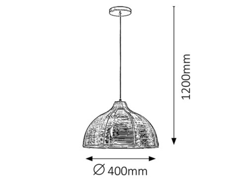 OZ VISIL E27 60W BRAON 2800