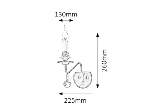 BEATRICE 7056 ZID. LAMPA E14