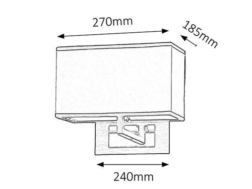 KUBU 2895 ZIDNA LAMPA