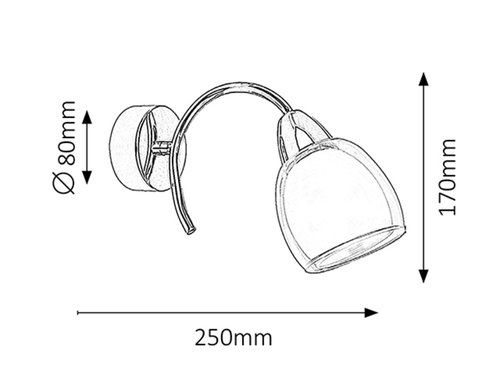 DAVE 6840 ZIDNA LAMPA E14