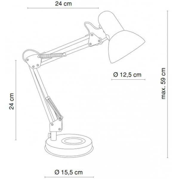 LAMP STONA CRVENA 1X40W 24882