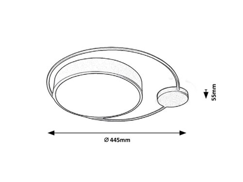 SAPHIRA LED PLAFONJERA 28W