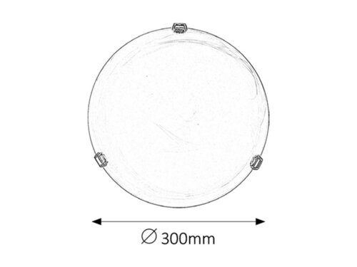 ALABASTRO PLAF E27 WH/GLD 3201