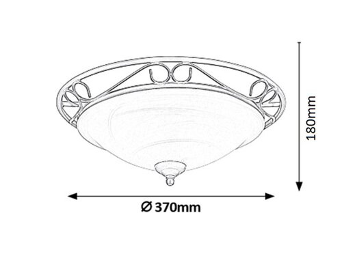 ATHEN PLAF 2XE27 MAT CR 3722