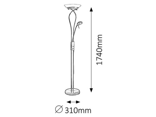 GAMMA PODNA LAMPA SA ČIT 4077