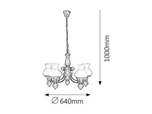 LUST. 7079 PETRONEL 5XE27 RABA