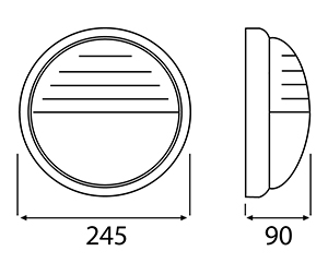 GRILL LED SA SEN. A2245MP-HF