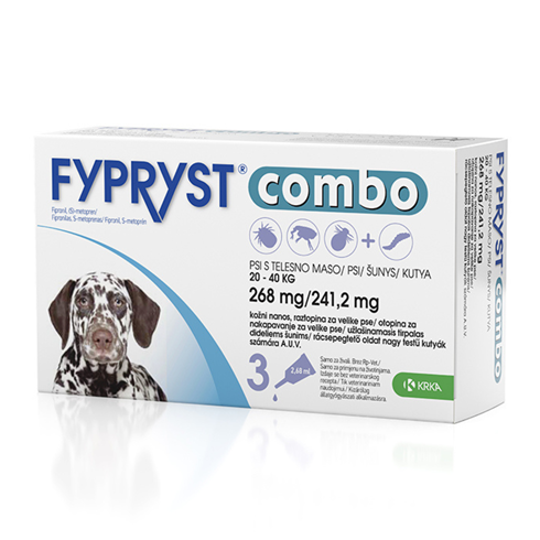 KRKA FYPRYST® COMBO ANTIPARAZITSKA AMPULA ZA PSE 20-40KG 1 PIPETA