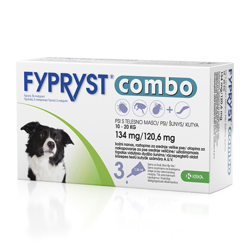 KRKA FYPRYST® COMBO ANTIPARAZITSKA AMPULA ZA PSE 10-20KG 1 PIPETA