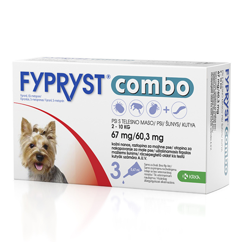 Krka FYPRYST® COMBO antiparazitska ampula za pse 2-10kg 1 pipeta