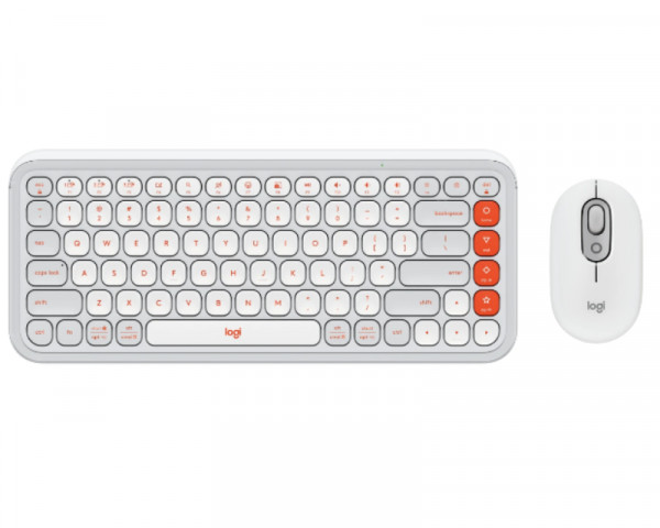 LOGITECH POP Icon Combo US tastatura bela