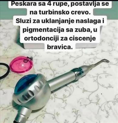 Peskara sa 4 rupe, postavlja se na turbinsko crevo