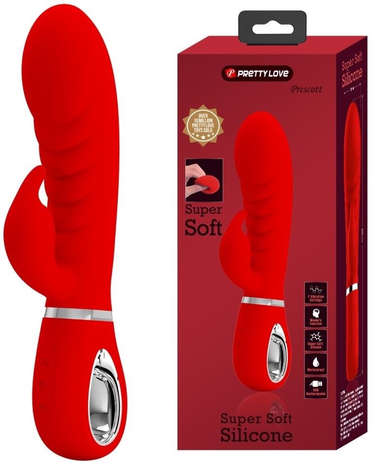 Crveni mekani silikonski vibrator | Prescott