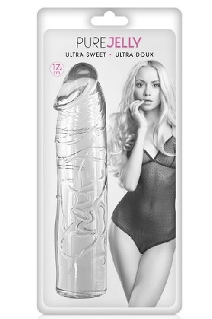 Mekani prozirni dildo | Pure Jelly Clear 17.2 cm