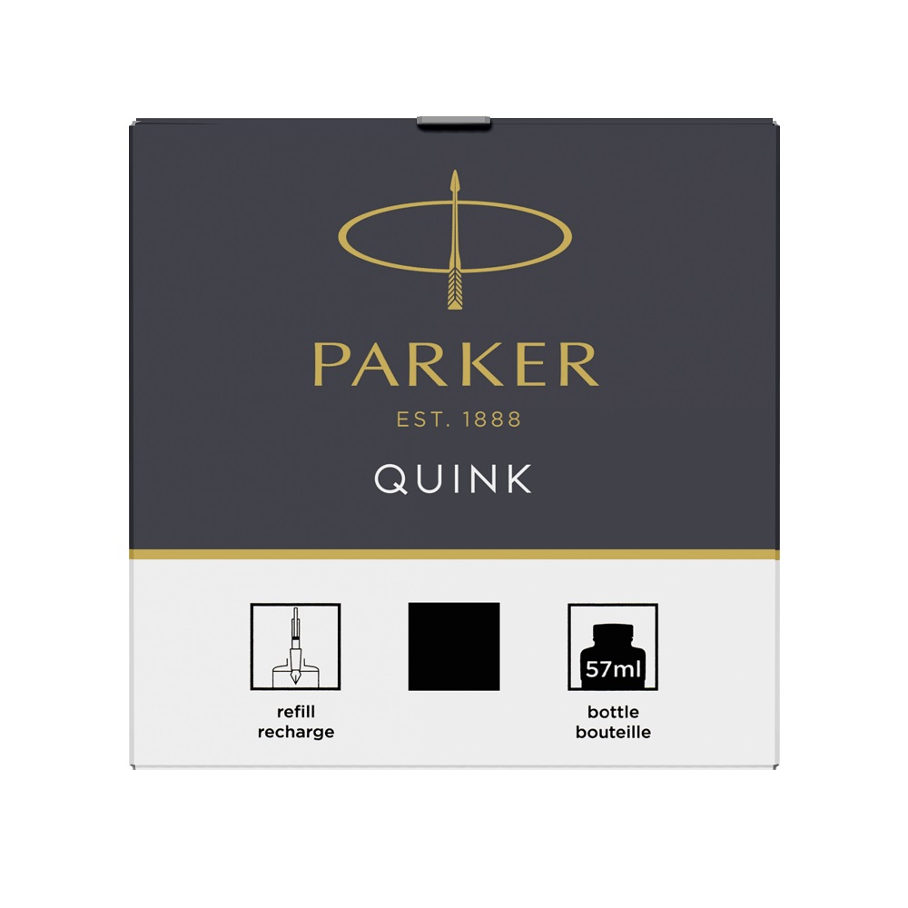 Mastilo za nalivpero Parker Royal Quink Black Permanent