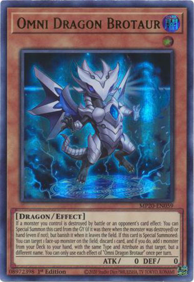 Omni Dragon Brotaur - MP20-EN059 - Ultra Rare 1st Edition