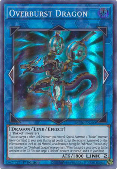 Overburst Dragon - MP20-EN200 - Super Rare 1st Edition