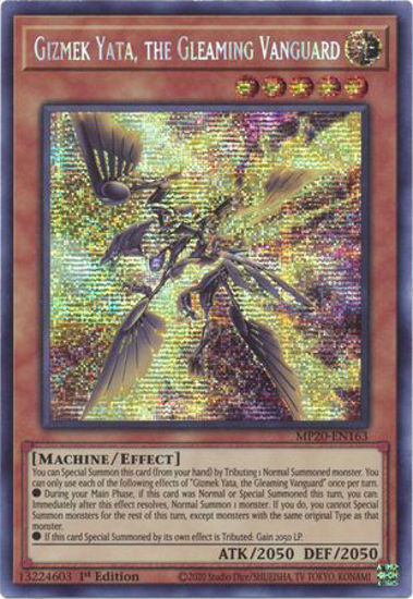 Gizmek Yata, the Gleaming Vanguard - MP20-EN163 - Prismatic Secret Rare 1st Edition