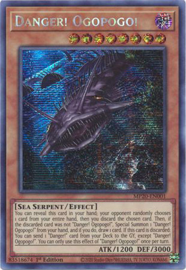 Danger! Ogopogo! - MP20-EN001 - Prismatic Secret Rare 1st Edition