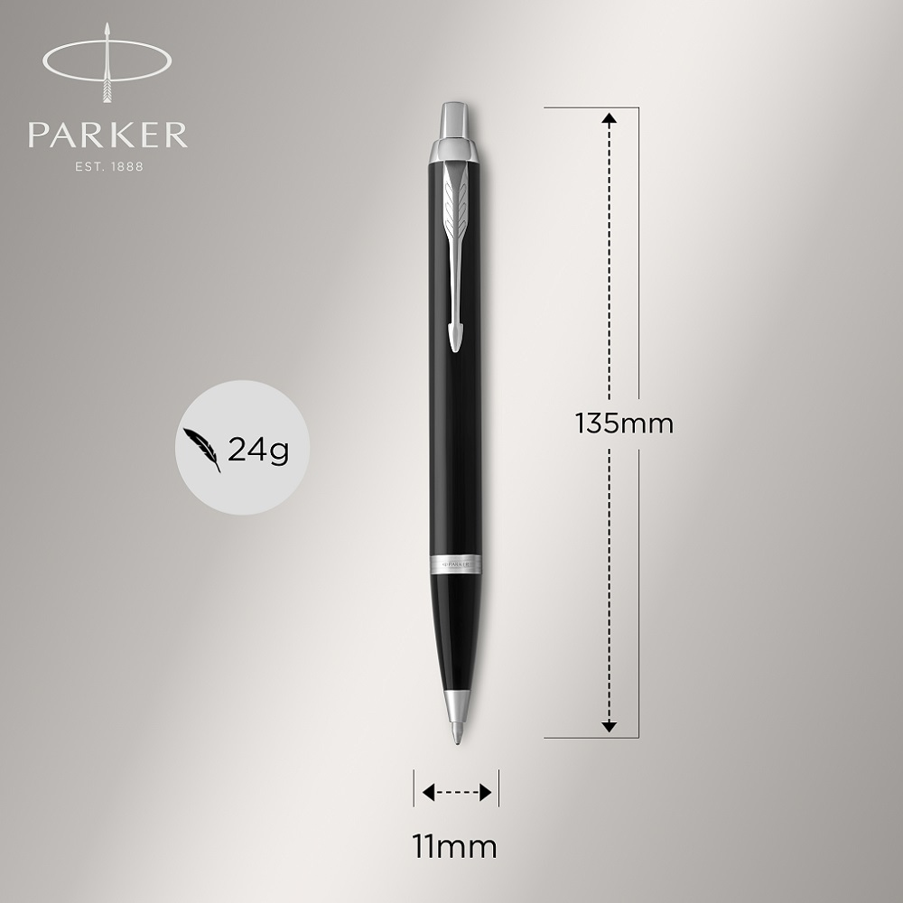 Parker poklon SET IM Black CT – Hemijska olovka + Nalivpero