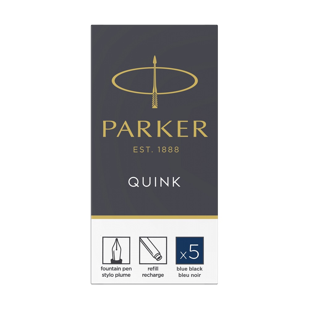 Patrone za nalivpero Parker Royal Quink Blue/Black Permanent