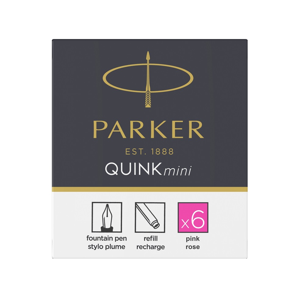 Patrone za nalivpero Parker Royal Quink Pink Mini