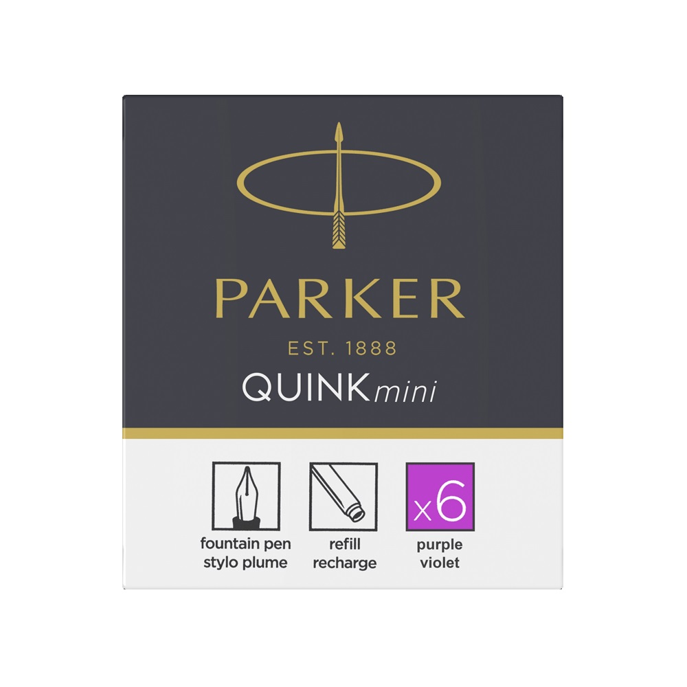Patrone za nalivpero Parker Royal Quink Purpur Mini