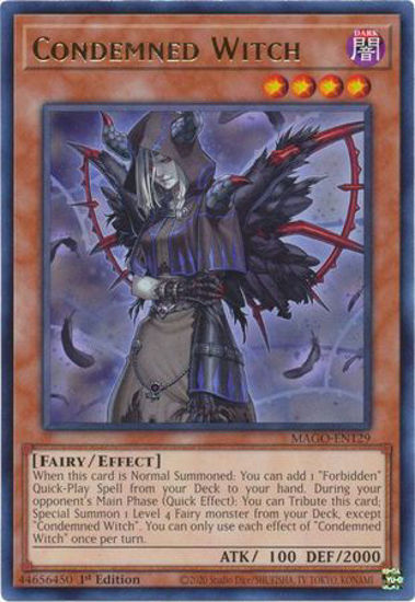 Condemned Witch - MAGO-EN129 - Rare 1st Edition