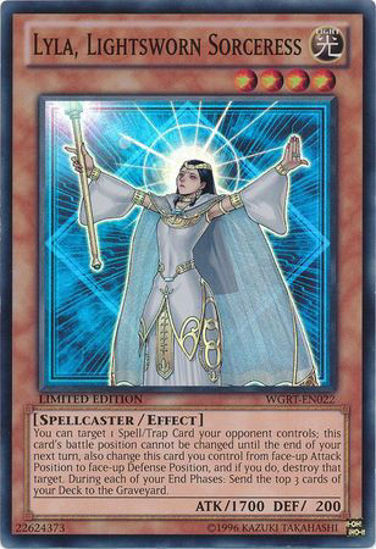 Lyla, Lightsworn Sorceress - WGRT-EN022 - Super Rare Limited 1st Edition