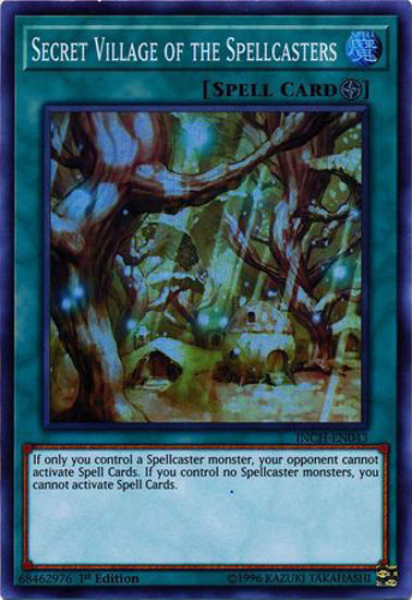 Secret Village of the Spellcasters - INCH-EN043 - Super Rare 1st Edition