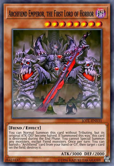 Archfiend Emperor, the First Lord of Horror - SR06-EN007 - Common 1st Edition