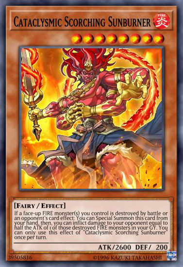 Cataclysmic Scorching Sunburner - SAST-EN028 - Common 1st Edition