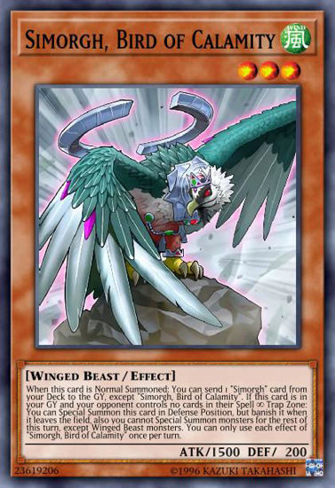 Simorgh, Bird of Calamity - RIRA-EN019 - Common 1st Edition