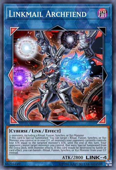 Linkmail Archfiend - RIRA-EN047 - Super Rare 1st Edition