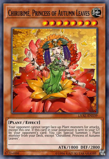 Chirubime, Princess of Autumn Leaves - SESL-EN054 - Super Rare 1st Edition