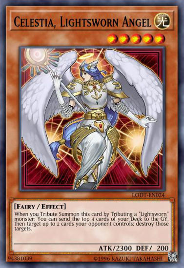 Celestia, Lightsworn Angel - BLLR-EN040 - Ultra Rare 1st Edition