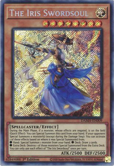 The Iris Swordsoul - DAMA-EN009 - Secret Rare 1st Edition